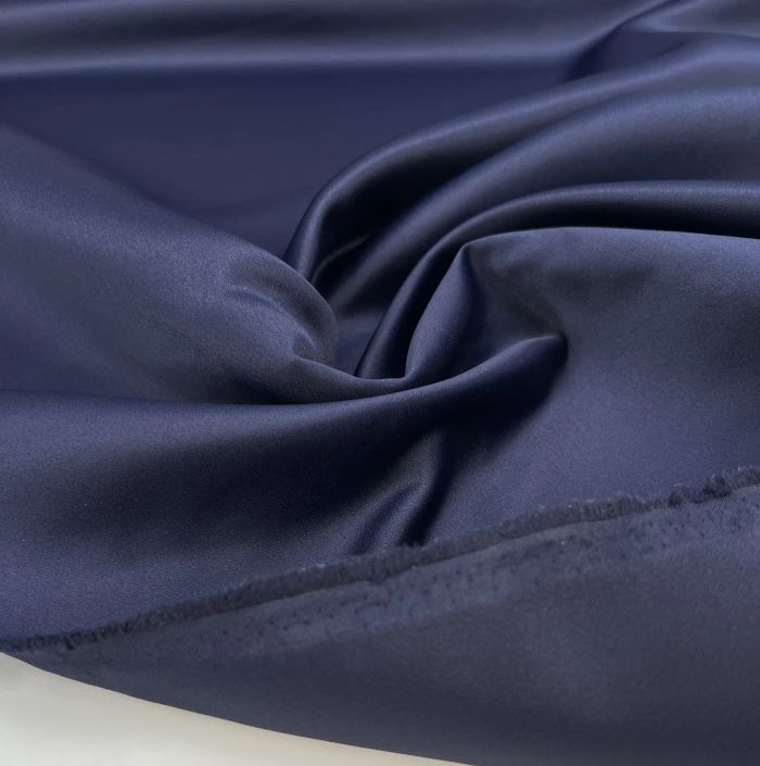 Luksuzni Američki Saten, Visoka Moda, Modra Boja - Amika Tekstil