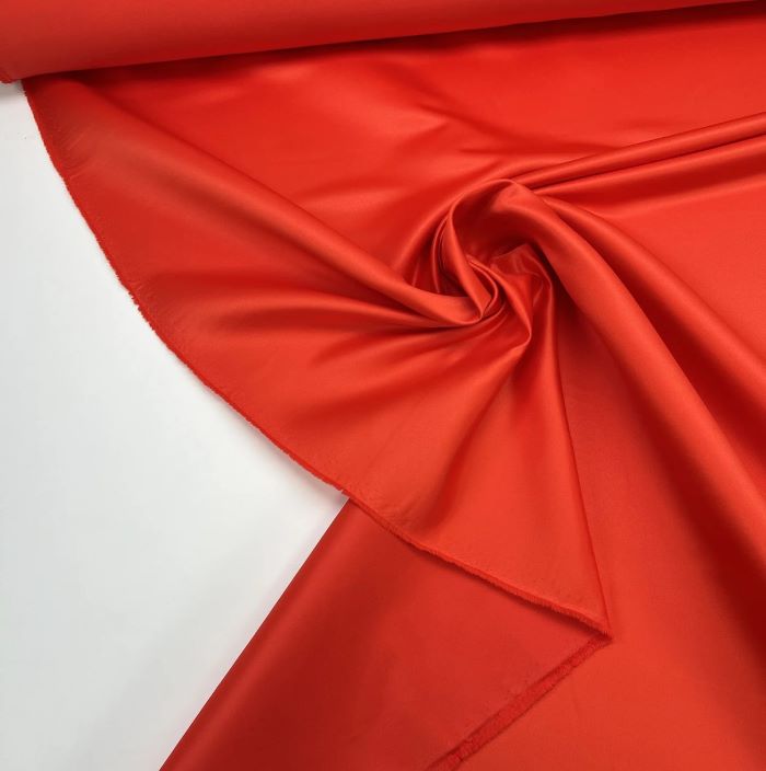 Luksuzni Američki Saten, Visoka Moda, Narančasto-crvena Boja - Amika ...