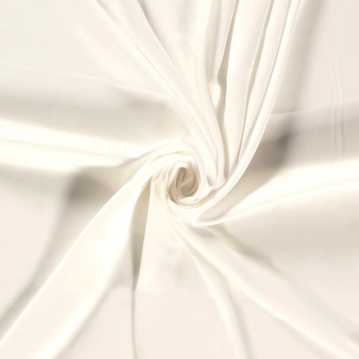 Viskozni Saten - Mliječno Bijela Boja - Amika Tekstil